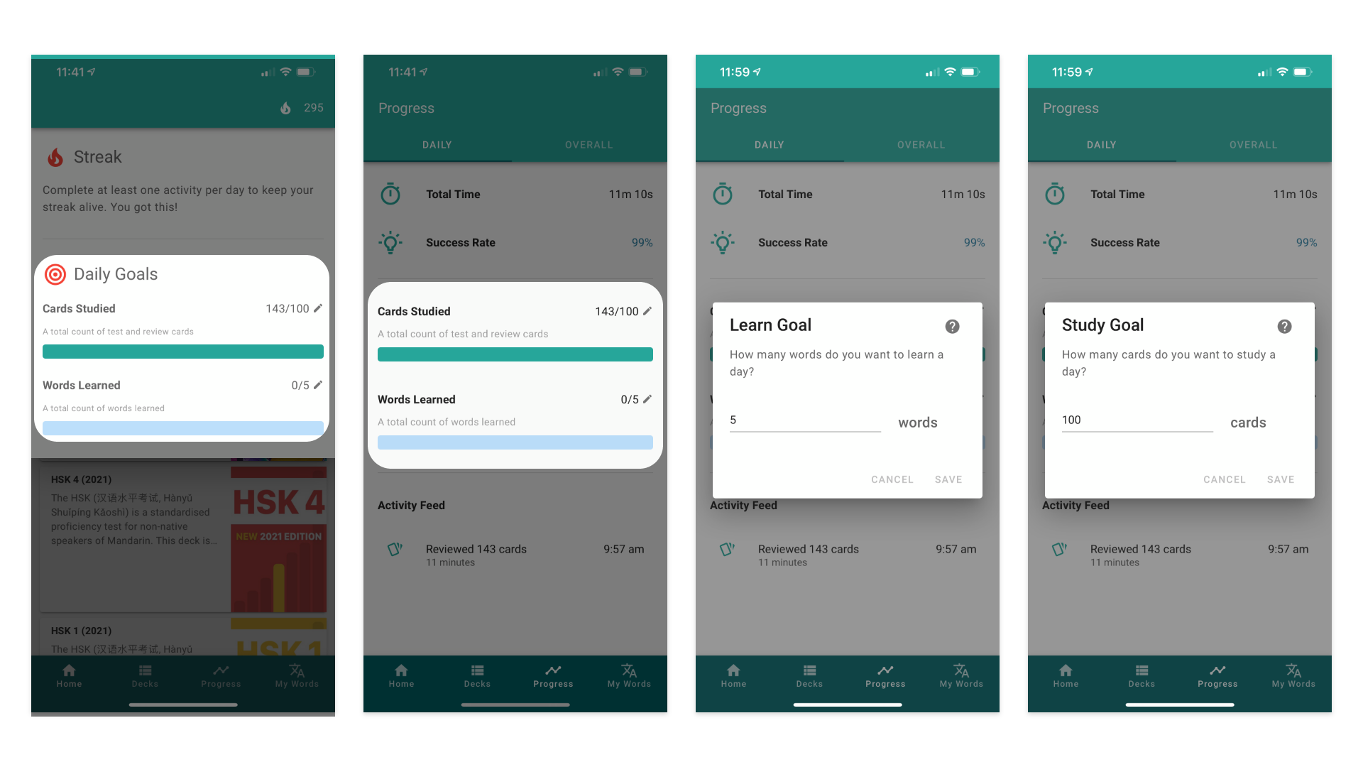 Study Streaks, Daily Goals, and New Progress Screens on Skritter Mobile ...